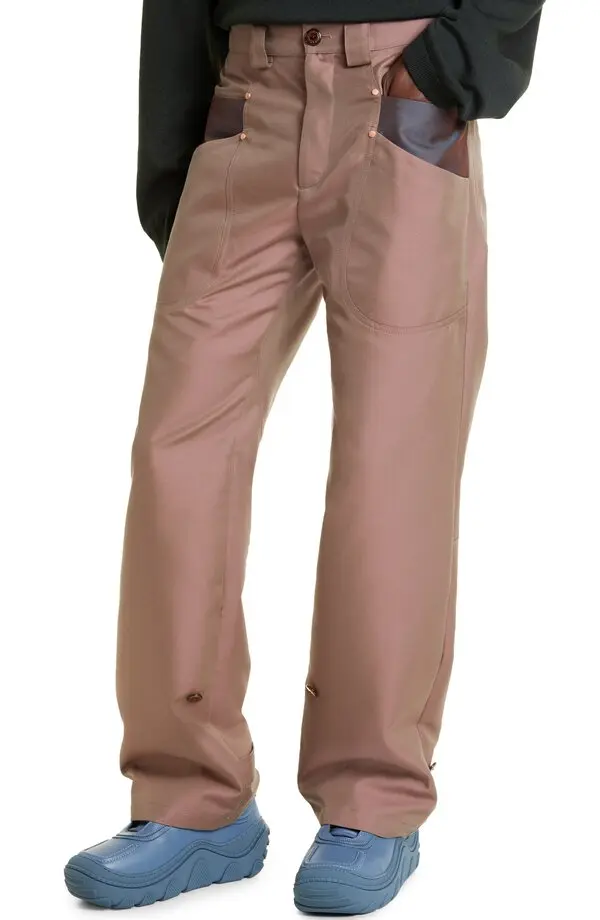 Kiko Kostadinov Mcnamara Uniform Cotton Blend Trousers In